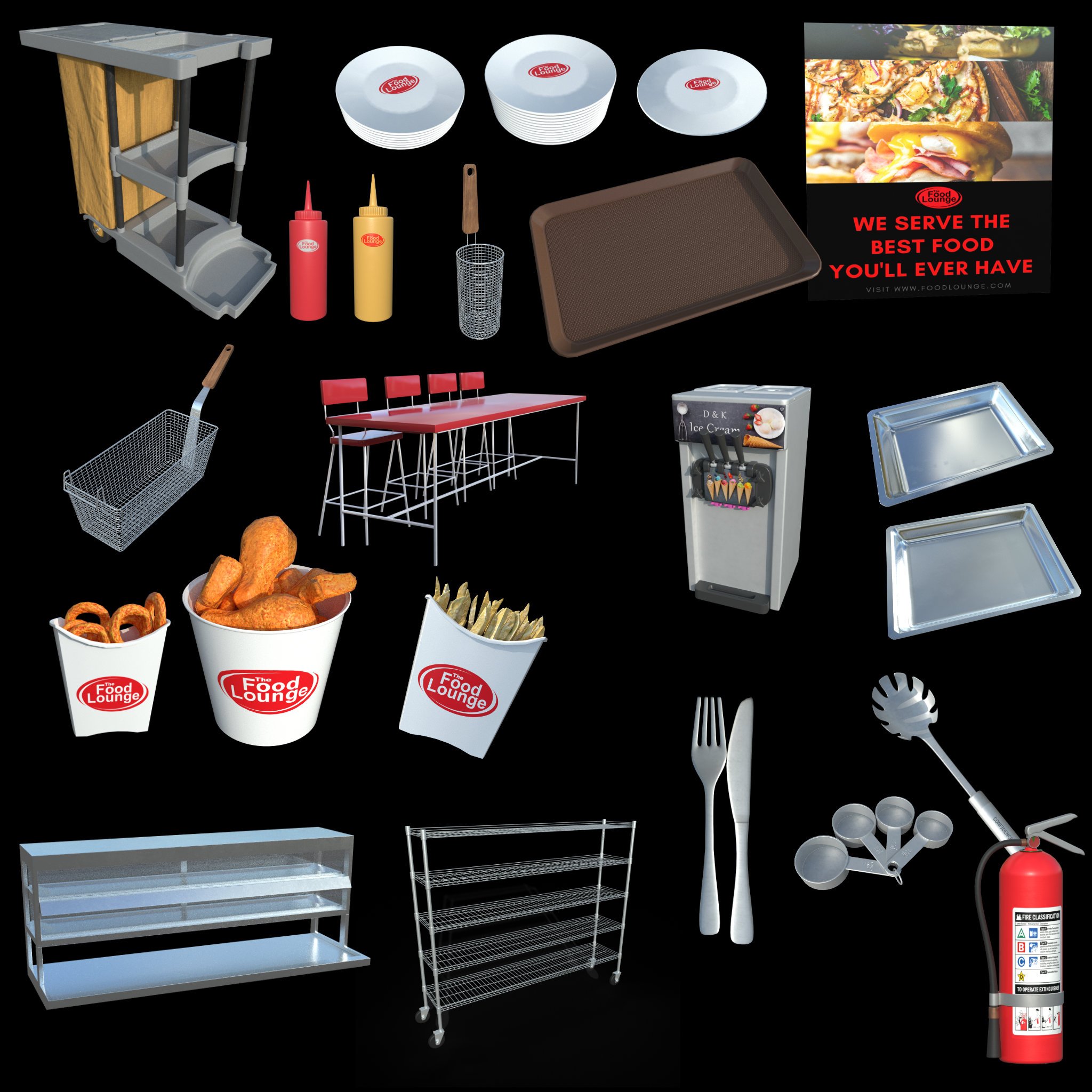 FG Fast Food Chain | Daz 3D