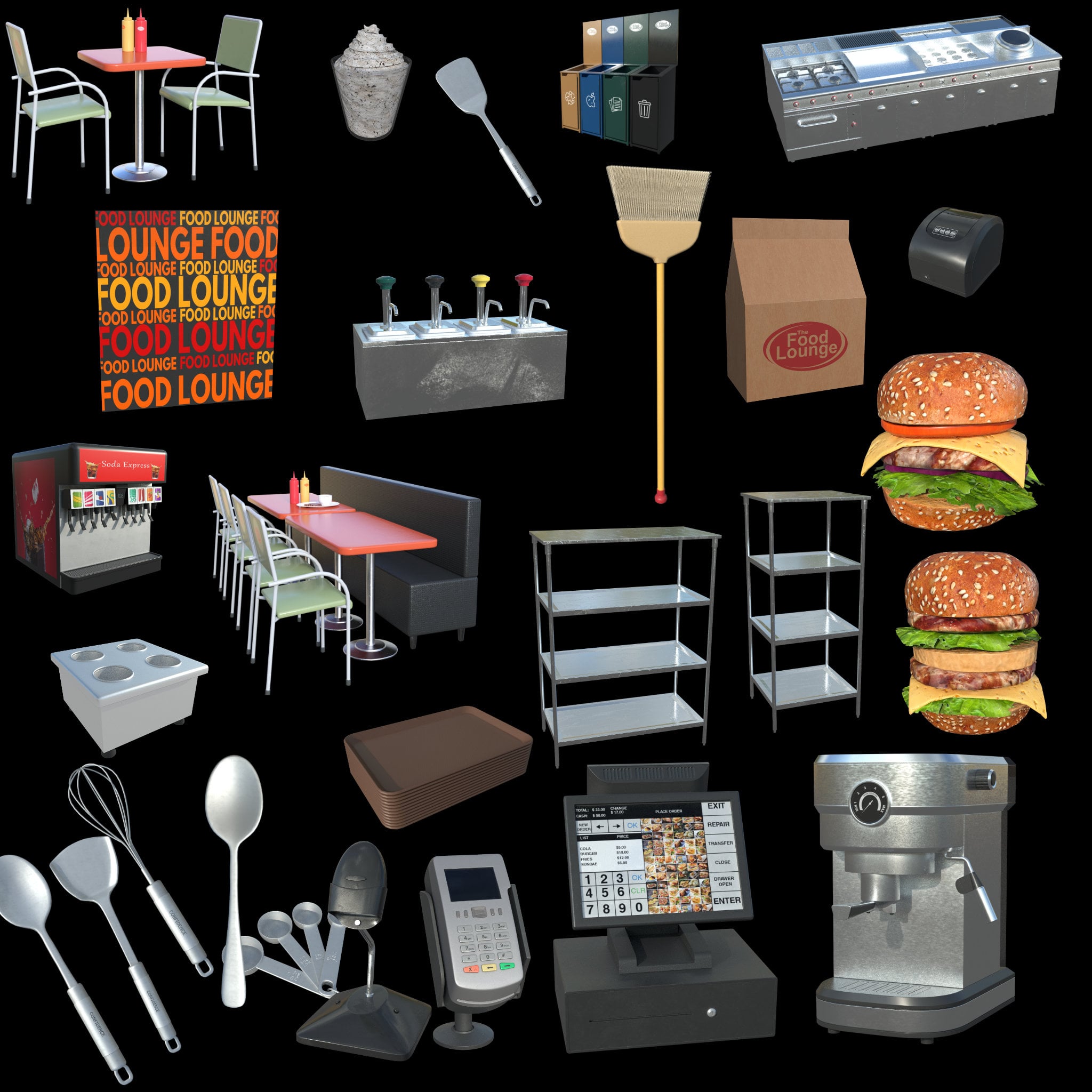 FG Fast Food Chain | Daz 3D