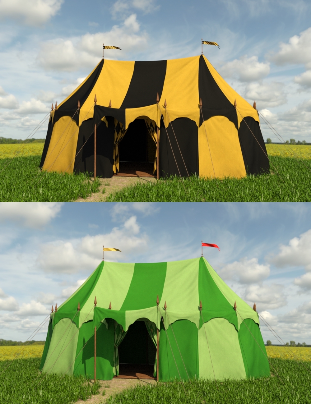 Commander's Tent Textures | Daz 3D