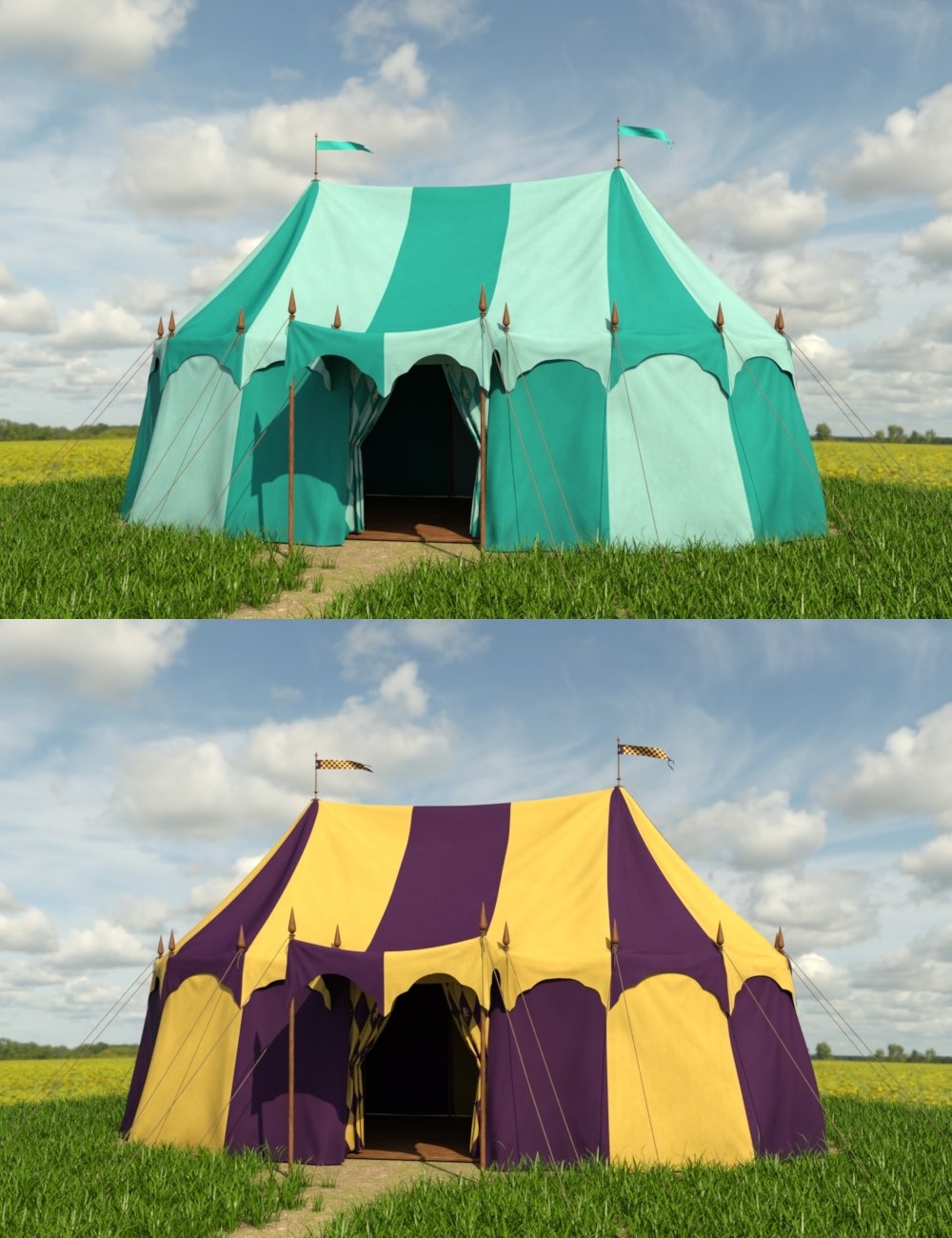 Commander's Tent Textures | Daz 3D