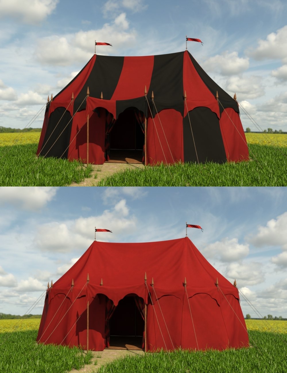 Commander's Tent Textures | Daz 3D