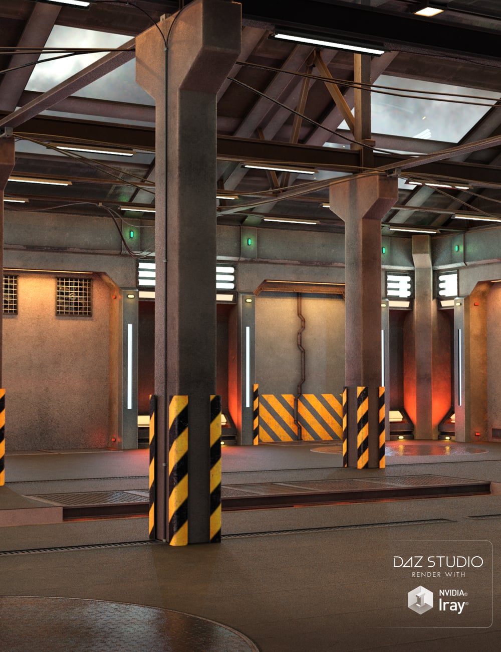 AER Mecha and Robot Modular Repair Bay | Daz 3D