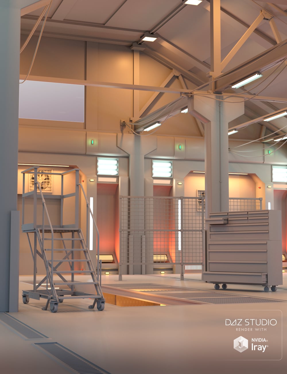 AER Mecha and Robot Modular Repair Bay | Daz 3D