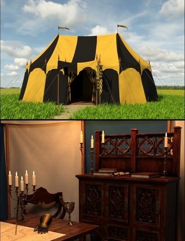 Commander's Tent Bundle | Daz 3D