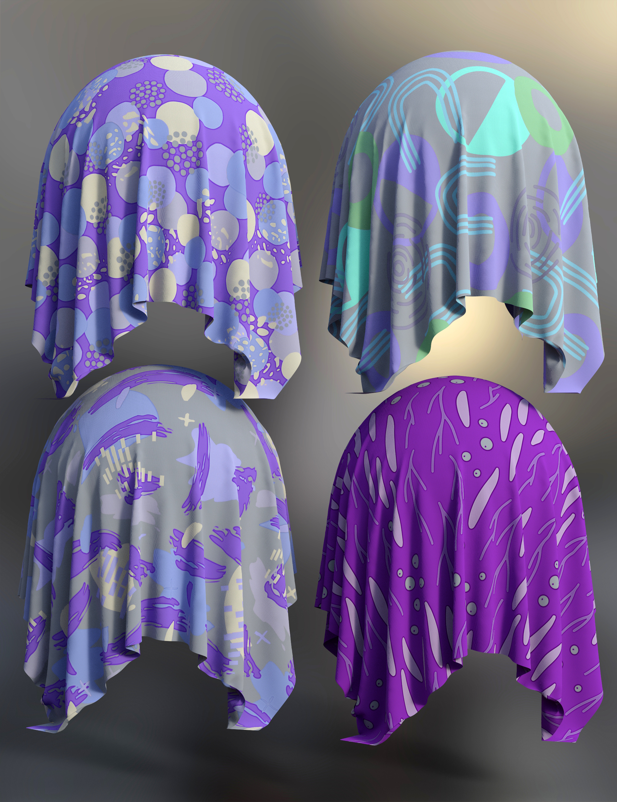Simply Purple Fabric Iray Shaders | Daz 3D