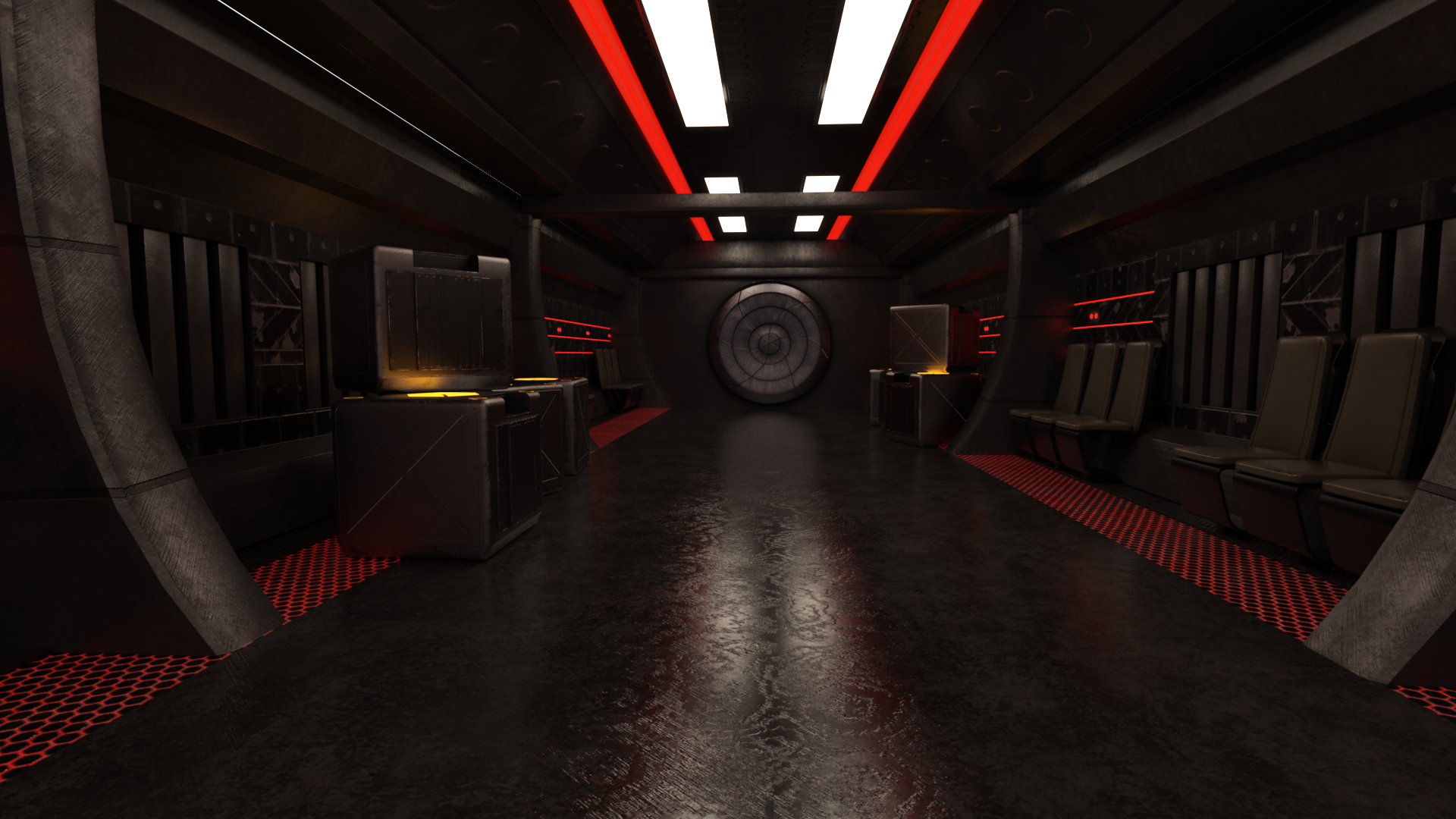Captain's Space Cockpit | Daz 3D