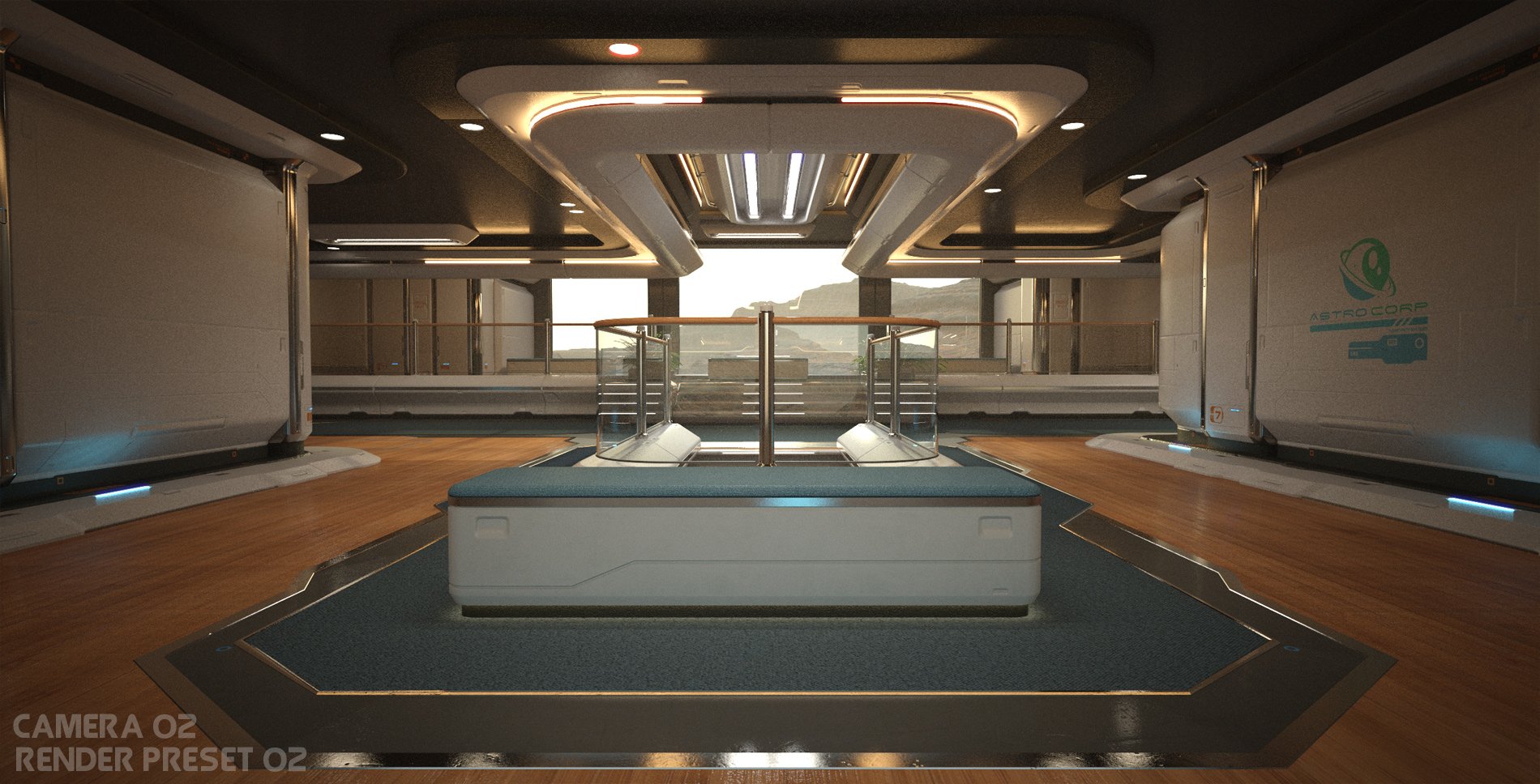 Observation Deck - Sci-Fi Environment | Daz 3D