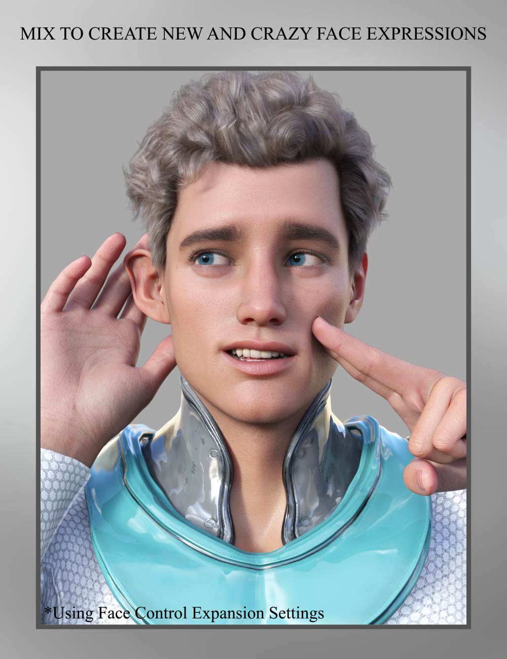 Face Control Expansion for Genesis 8.1 Male | Daz 3D