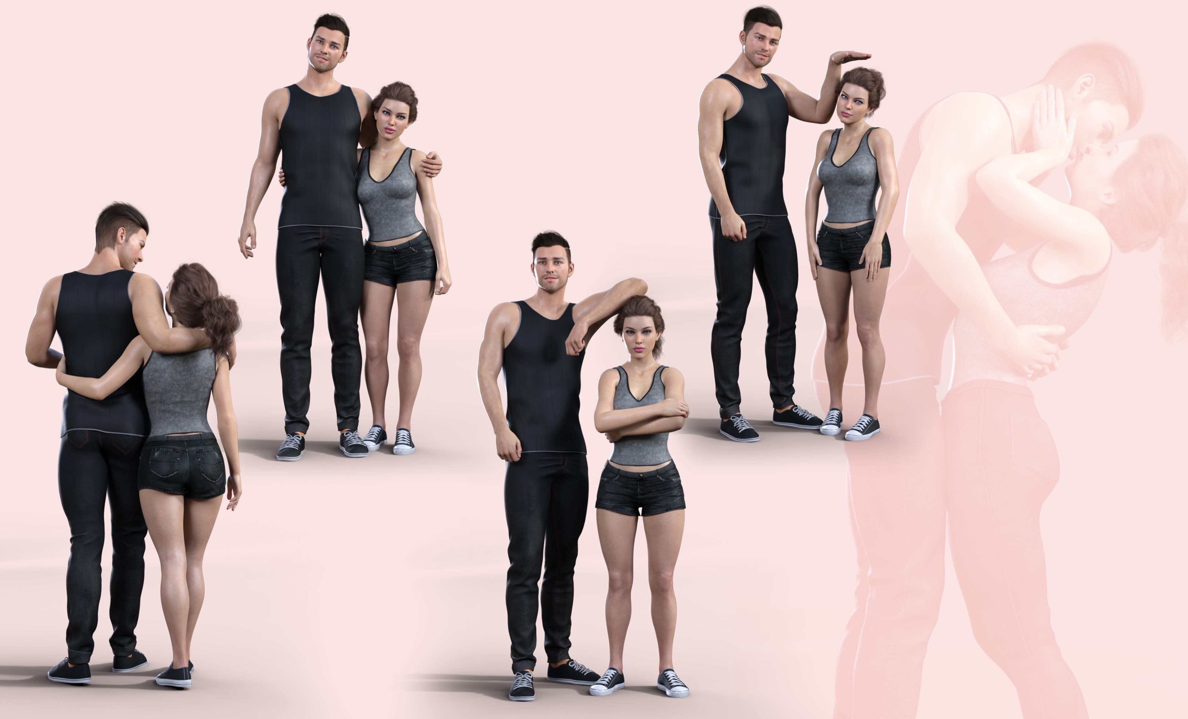 Z My Petite Girlfriend - Body Shapes and Couple Poses for Genesis 8 and ...