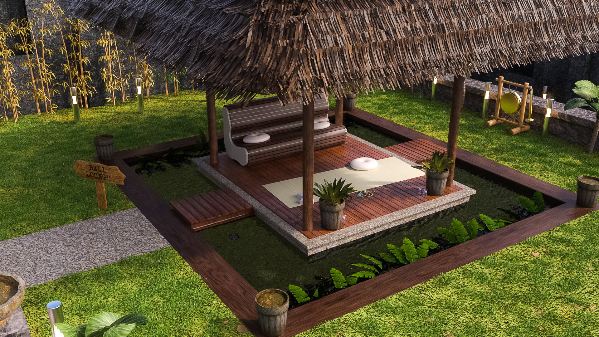 Meditation Pavilion | Daz 3D