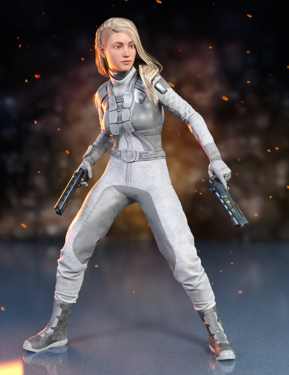 Sci-Fi Gravity Suit Outfit for Genesis 8 and 8.1 Females | Daz 3D