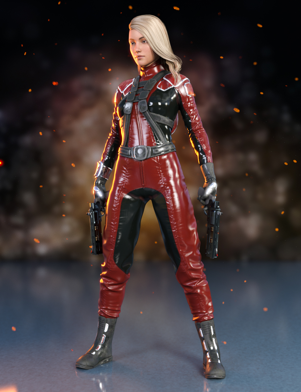 Sci-Fi Gravity Suit Outfit for Genesis 8 and 8.1 Females | Daz 3D