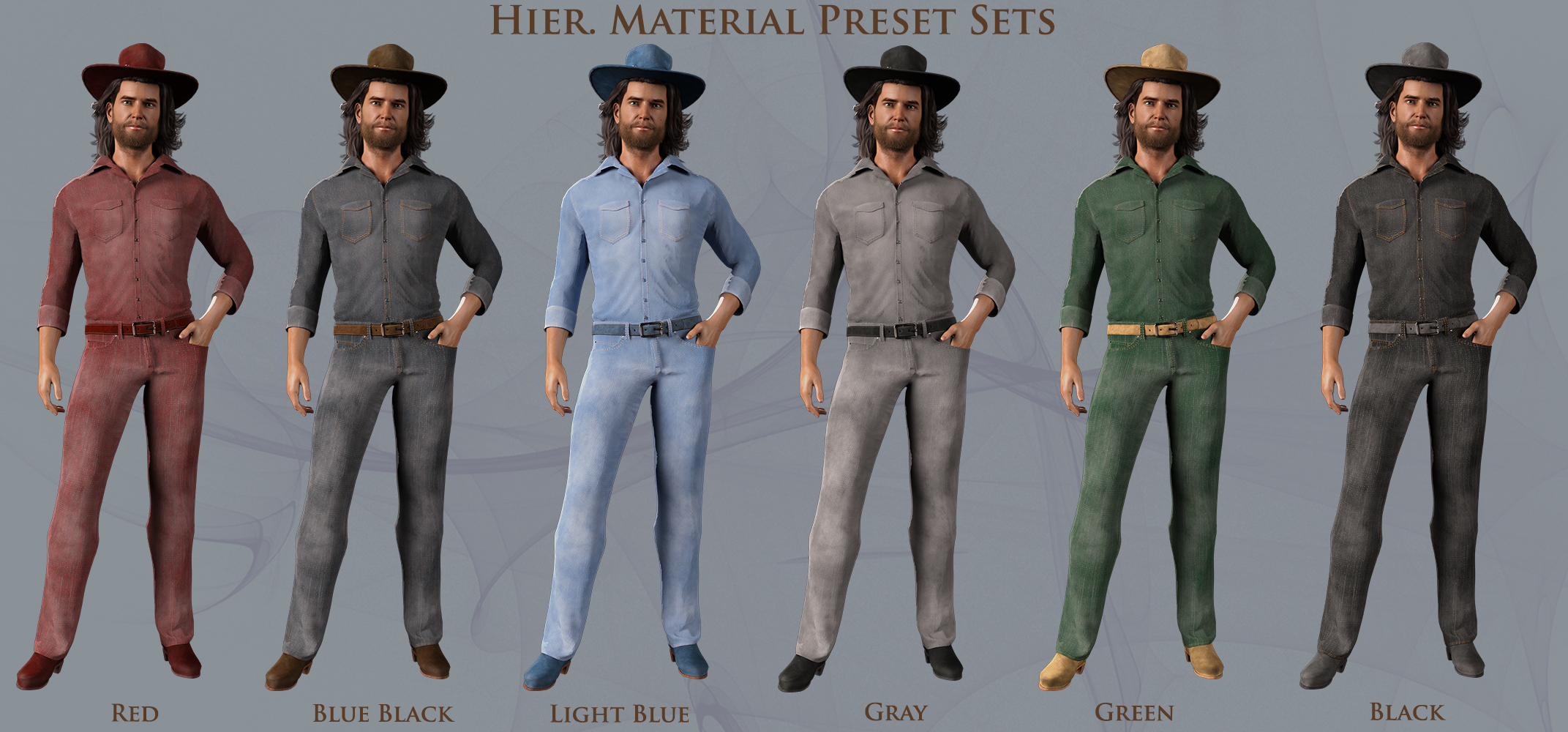 MD dForce Classic Jeans Male Outfit Textures | Daz 3D