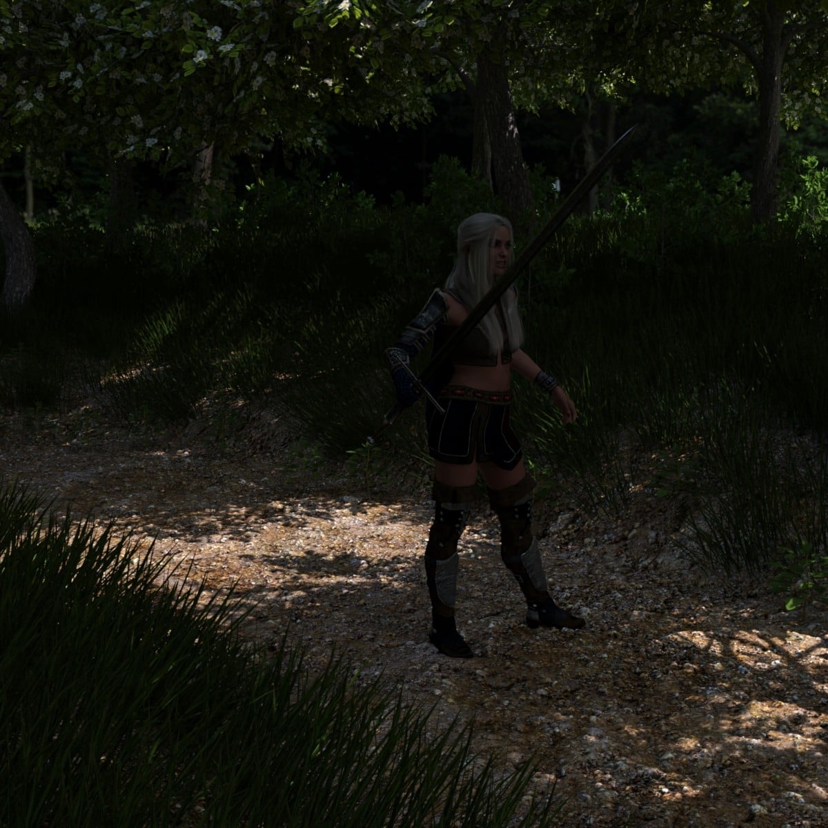Path Between the Trees | Daz 3D