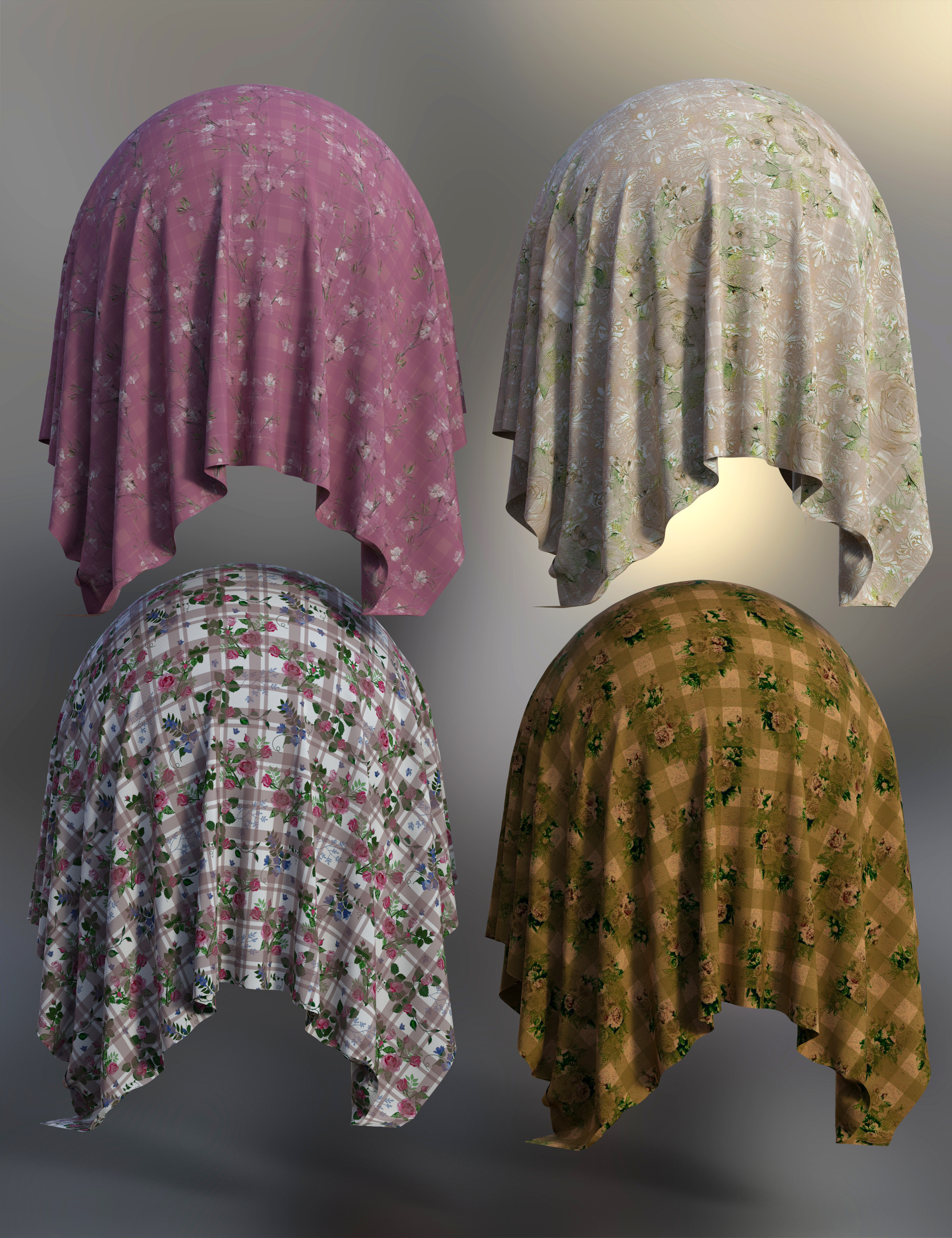 Vintage Tartan Fabric Iray Shaders | Daz 3D