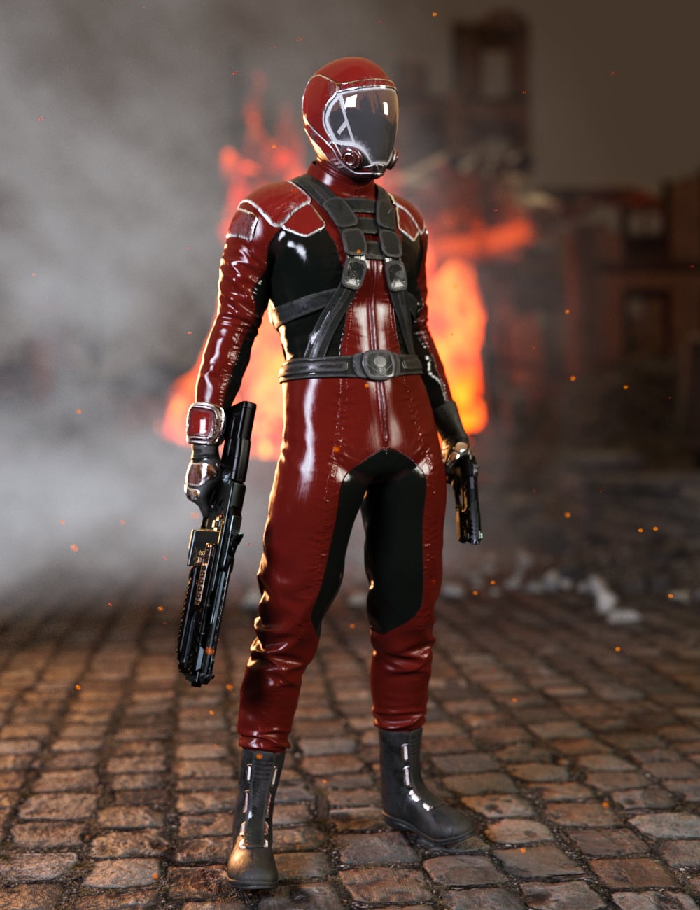 Sci-Fi Gravity Suit Outfit for Genesis 8 and 8.1 Males | Daz 3D