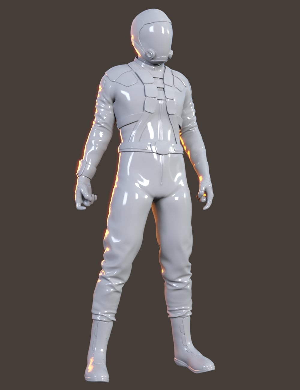 Sci-Fi Gravity Suit Outfit for Genesis 8 and 8.1 Males | Daz 3D