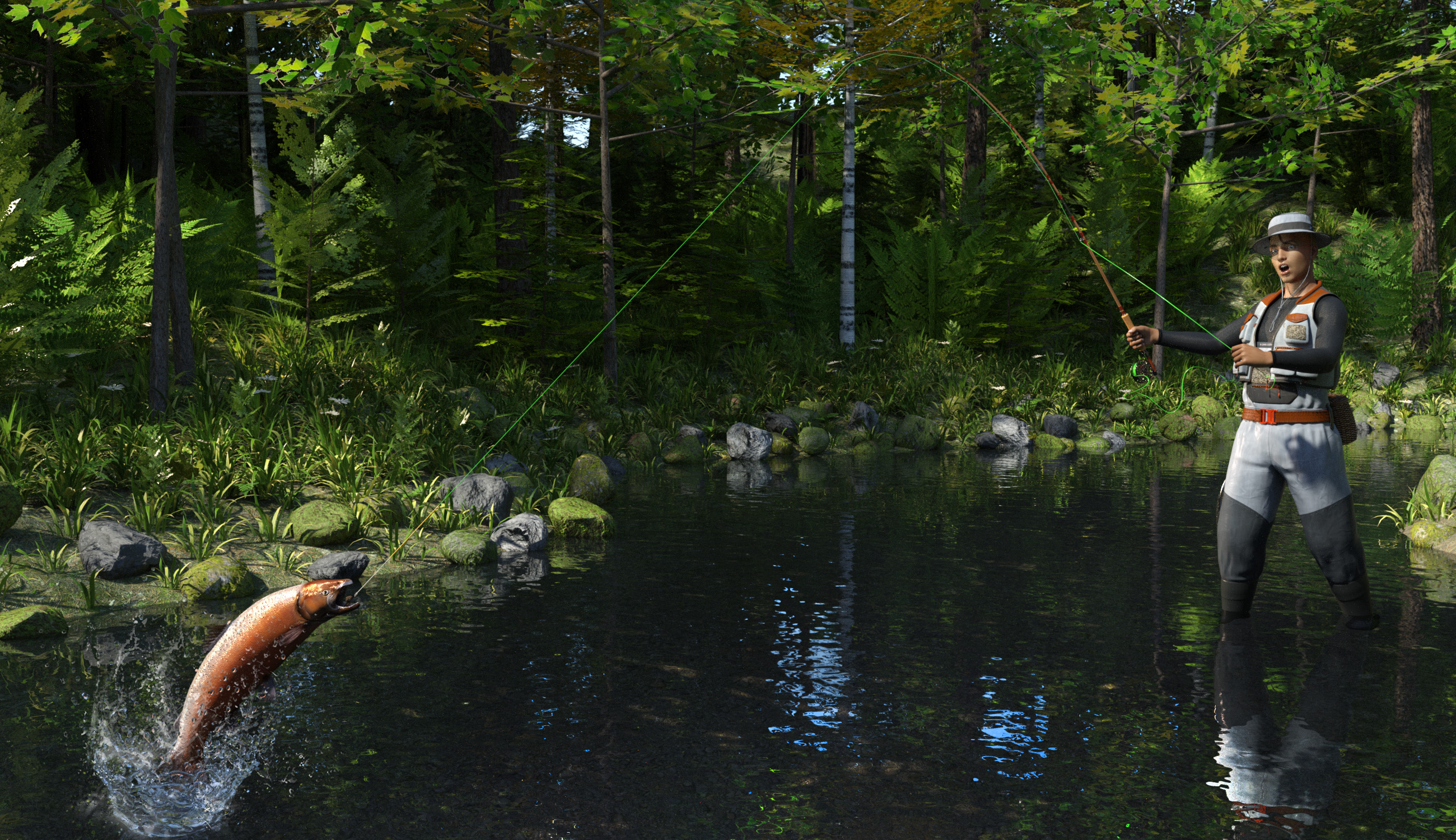 Angler Outfit for Genesis 8 Males | Daz 3D