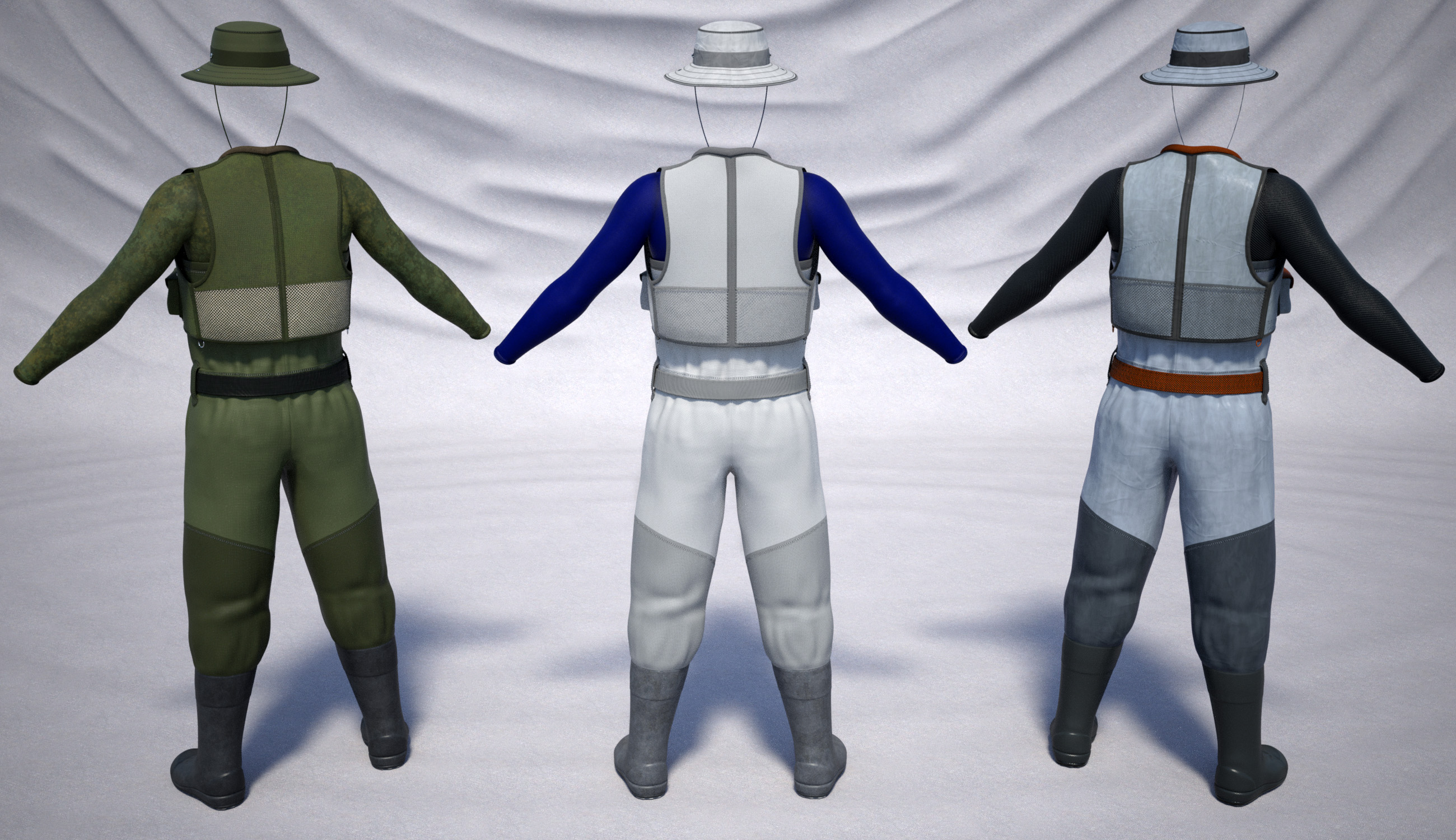 Angler Outfit for Genesis 8 Males | Daz 3D