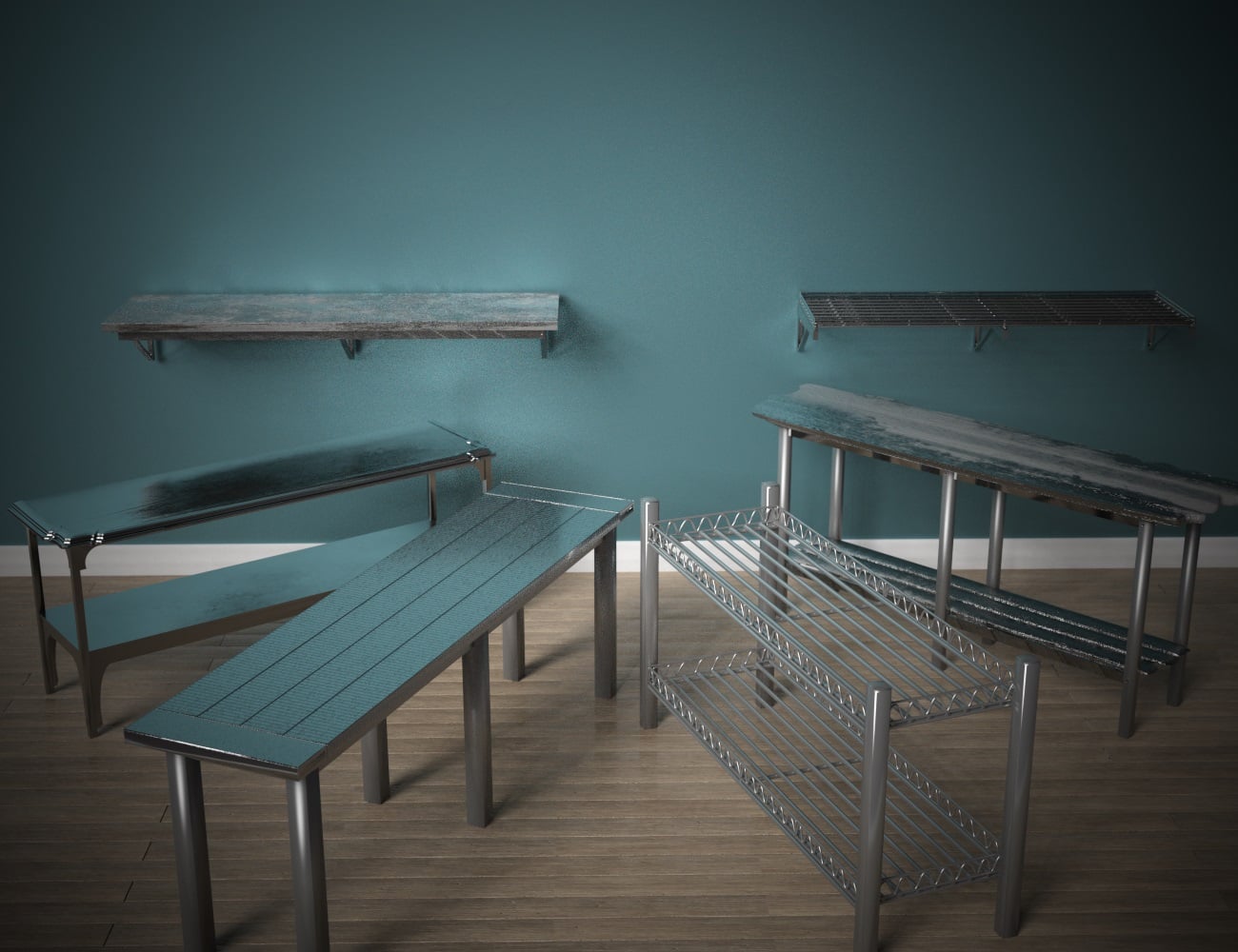 Just Accent Tables and Shelves Series 1 | Daz 3D