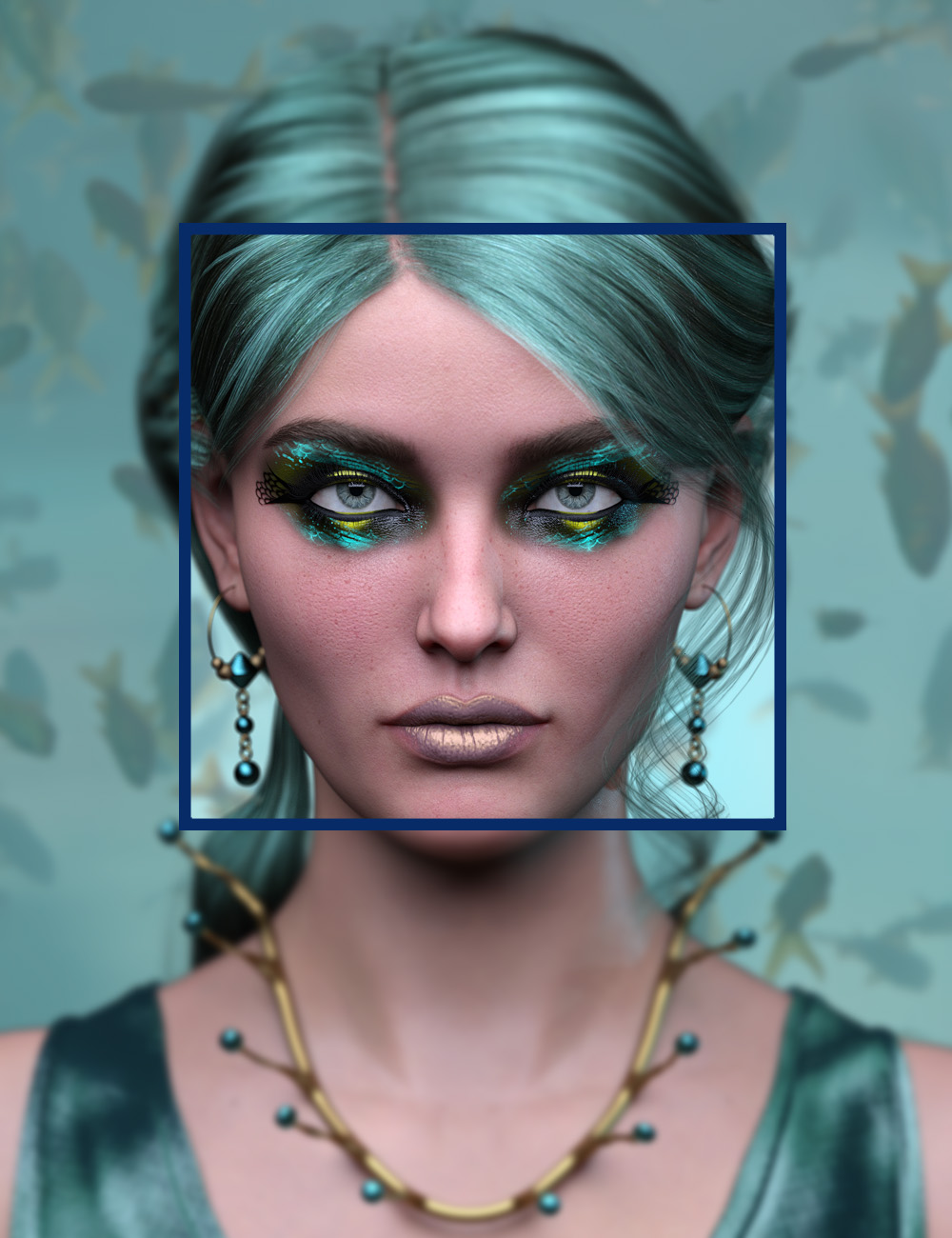 Sailors Ruin Mermaid-Inspired Geoshell Makeup for Genesis 3 and 8 ...