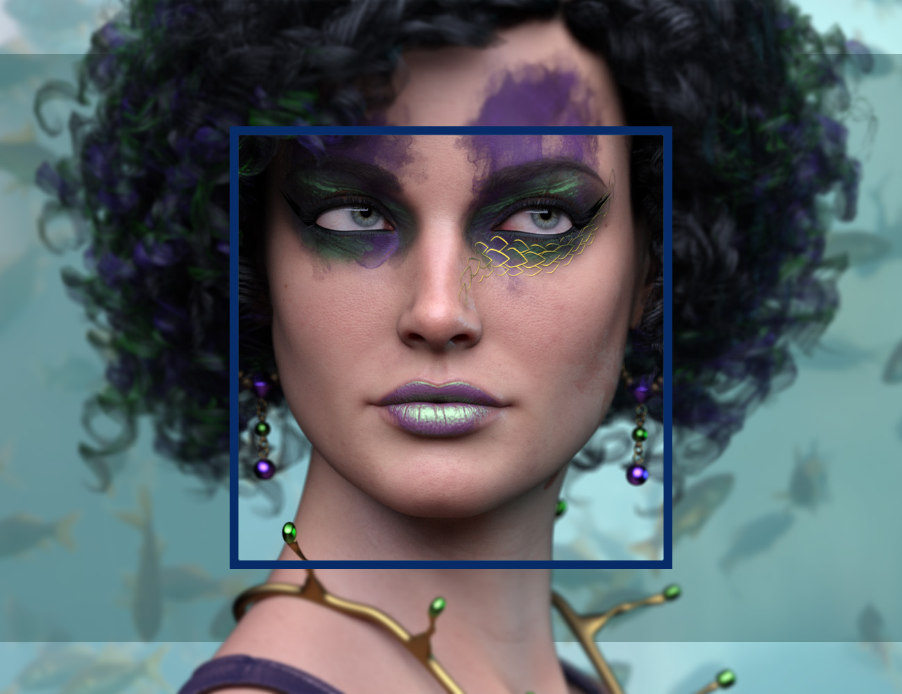 Sailors Ruin Mermaid-Inspired Geoshell Makeup for Genesis 3 and 8 ...