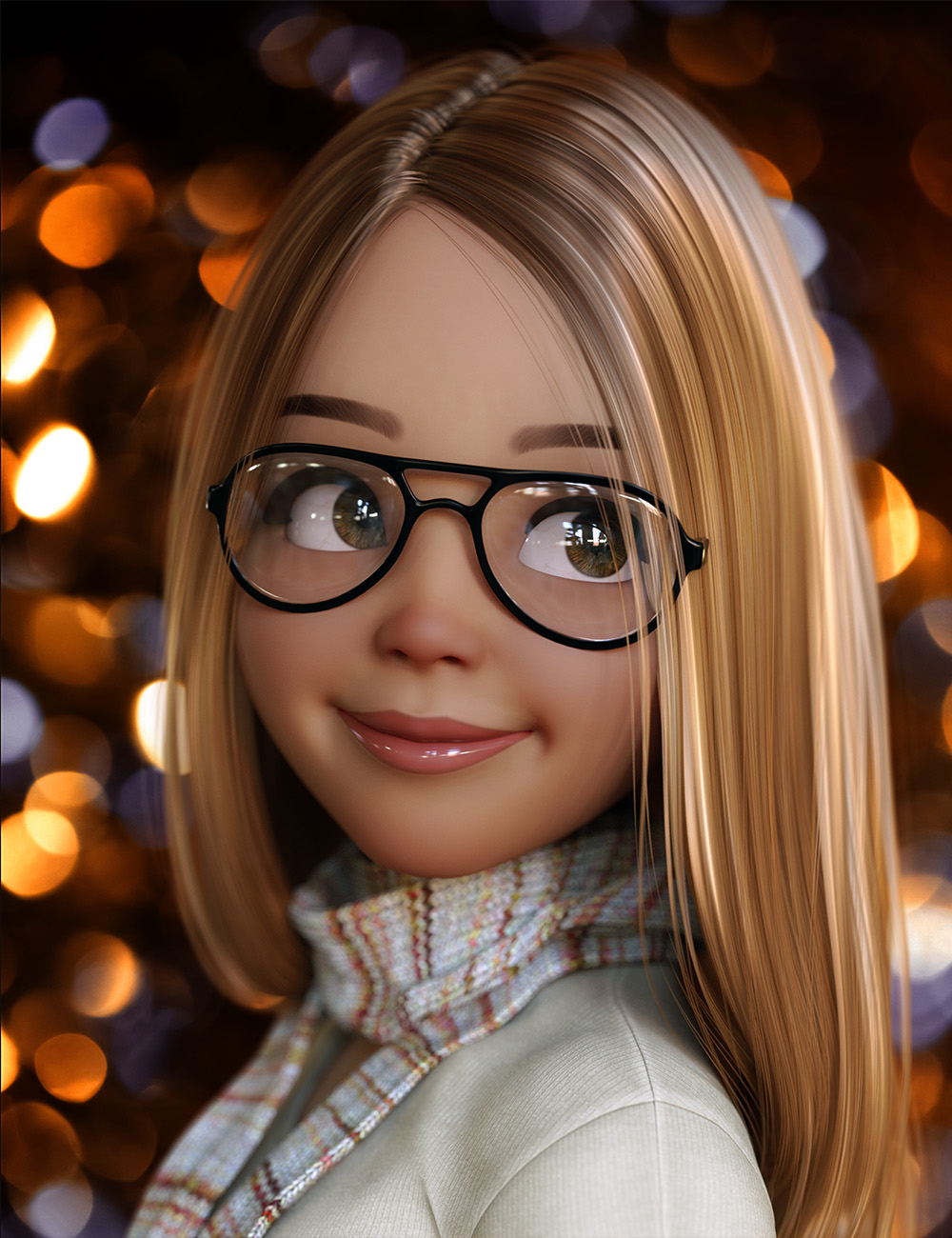 Stylized '21 Character and Hair for Genesis 8 and 8.1 Female | Daz 3D