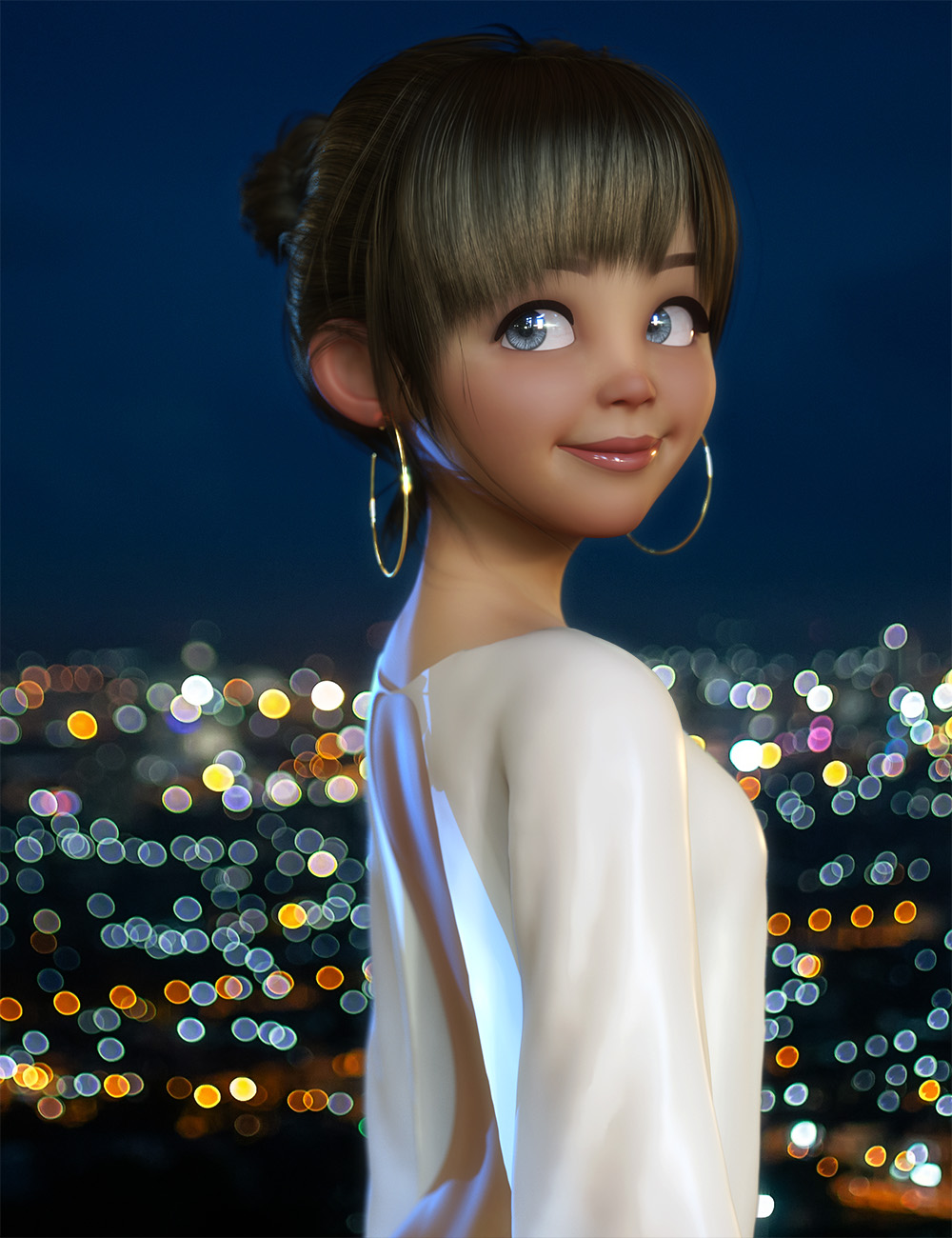Stylized '21 Character and Hair for Genesis 8 and 8.1 Female | Daz 3D