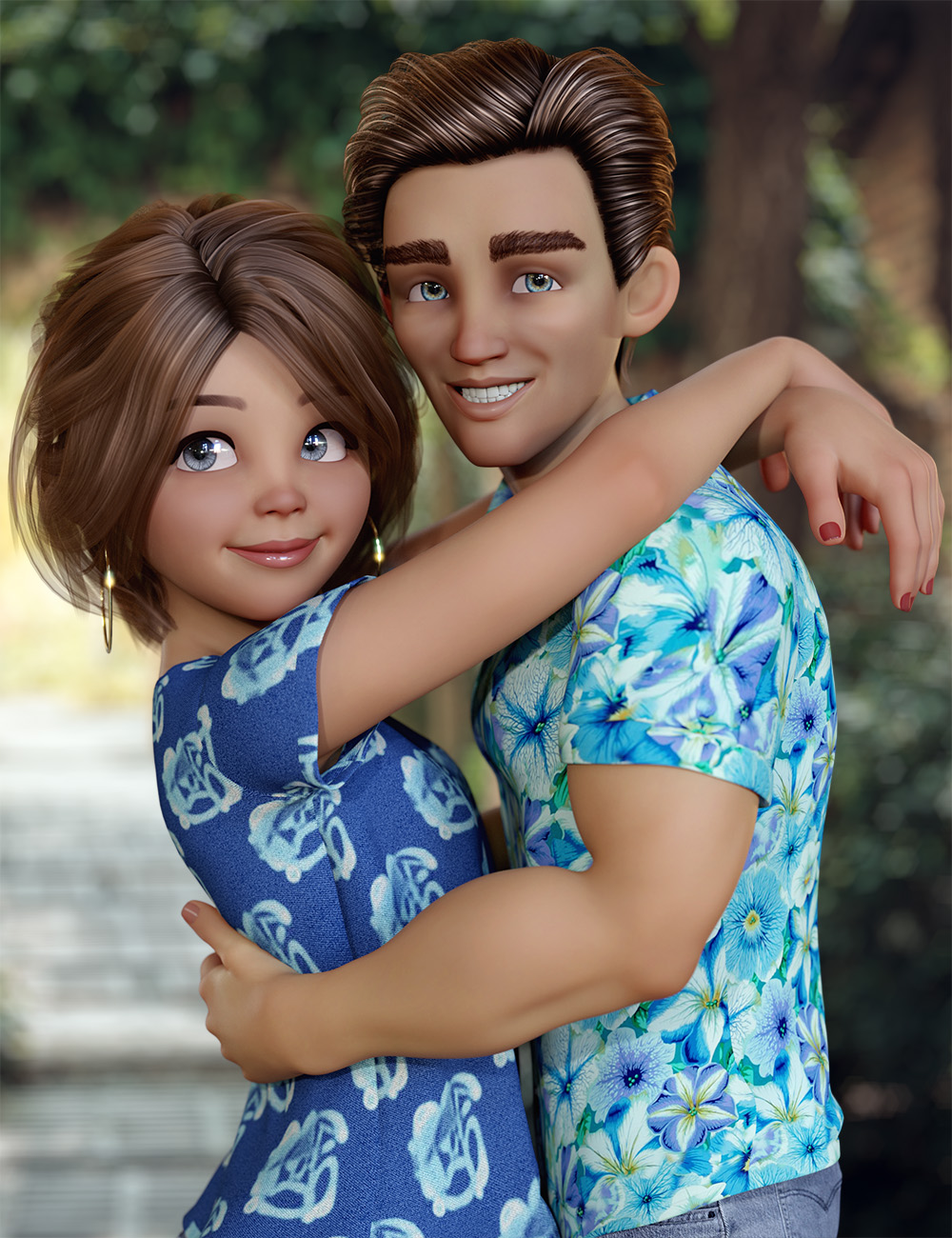 Stylized '21 Character and Hair for Genesis 8 and 8.1 Female | Daz 3D