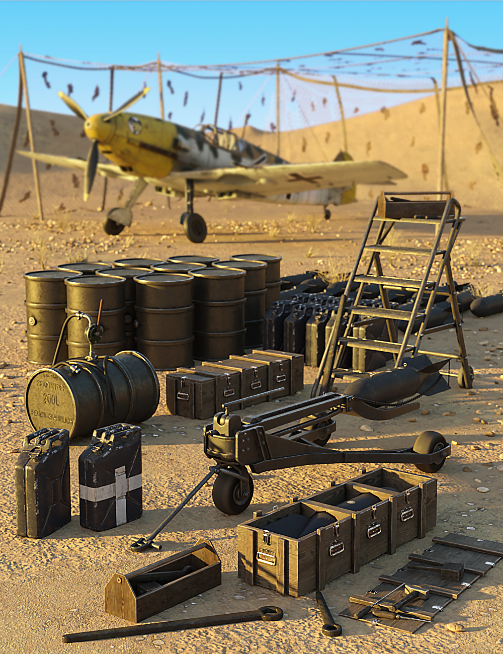 WW2 Axis Warplanes Bundle | Daz 3D