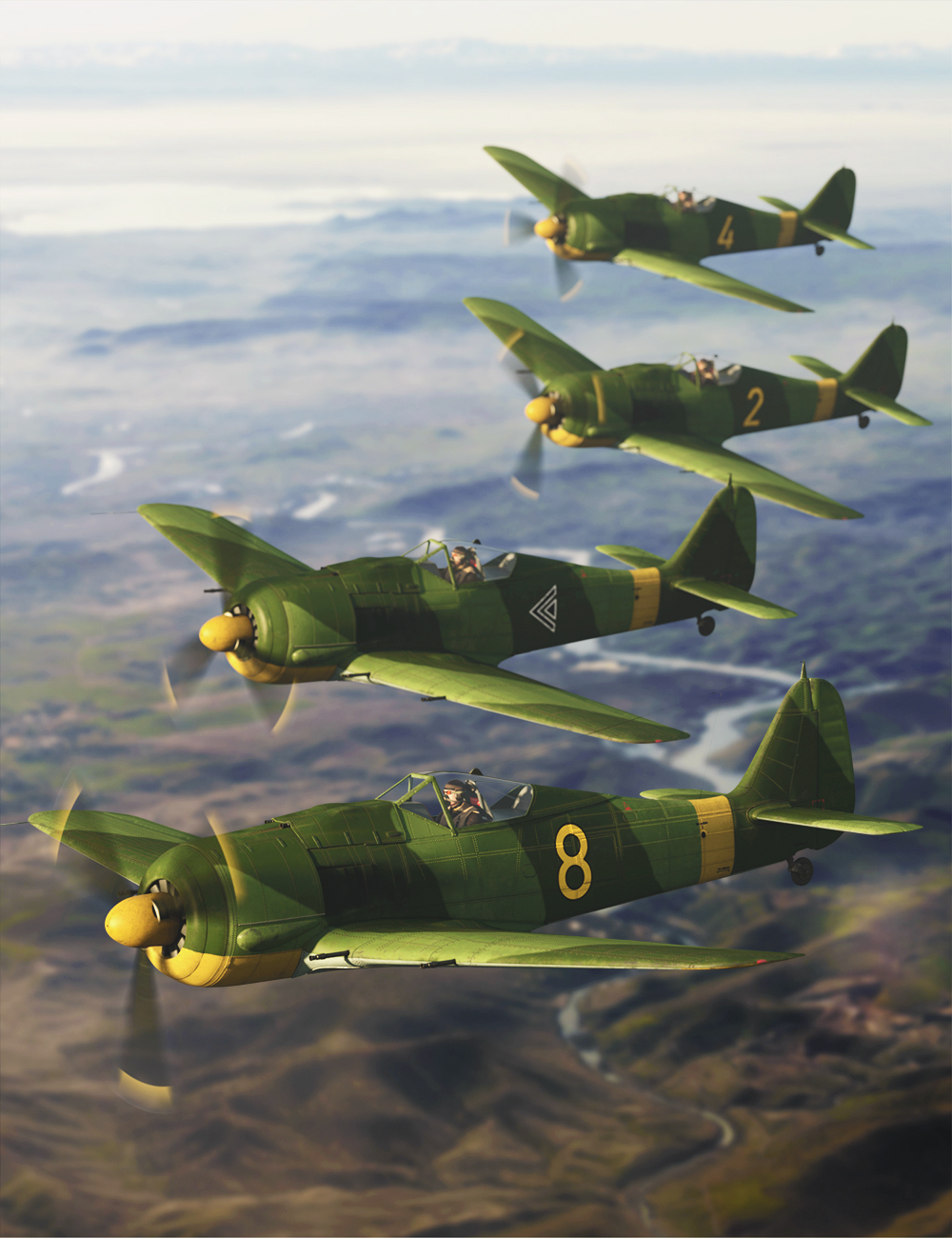 WW2 Axis Warplanes Bundle | Daz 3D