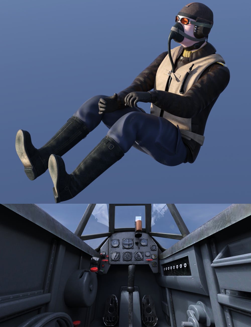 WW2 Axis Warplanes Bundle | Daz 3D
