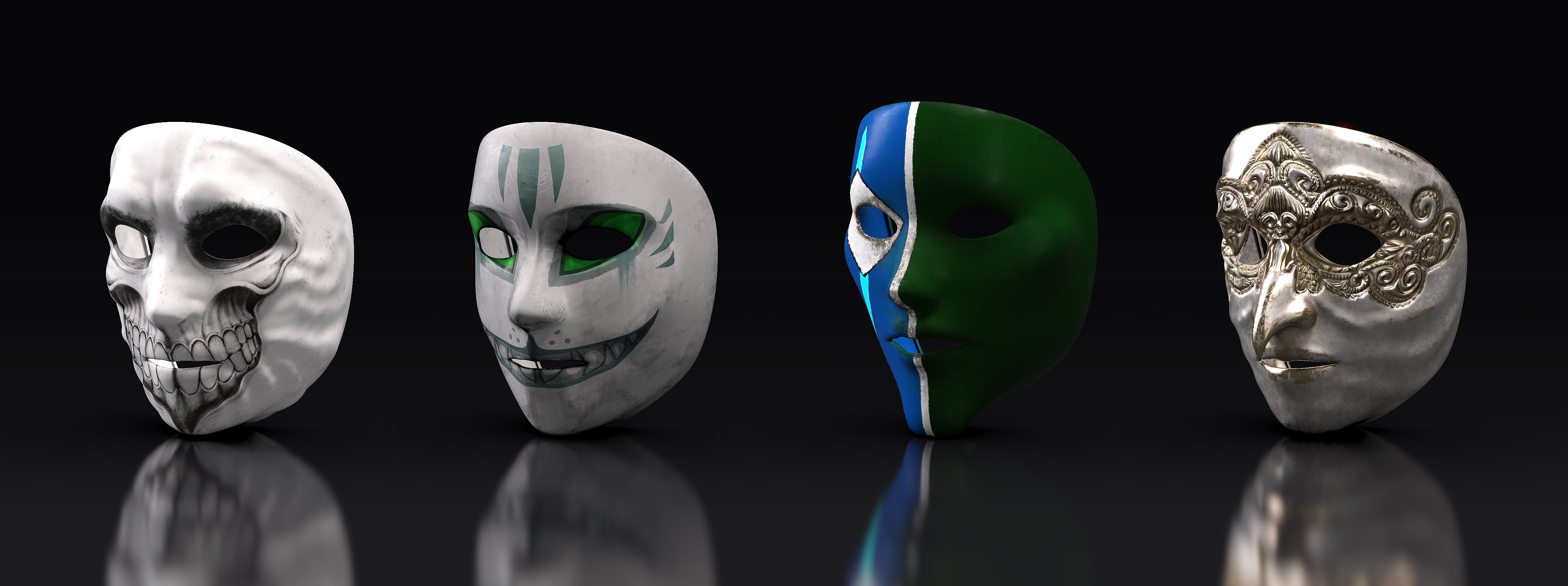 Morphing Heist Masks for Genesis 8.1 | Daz 3D