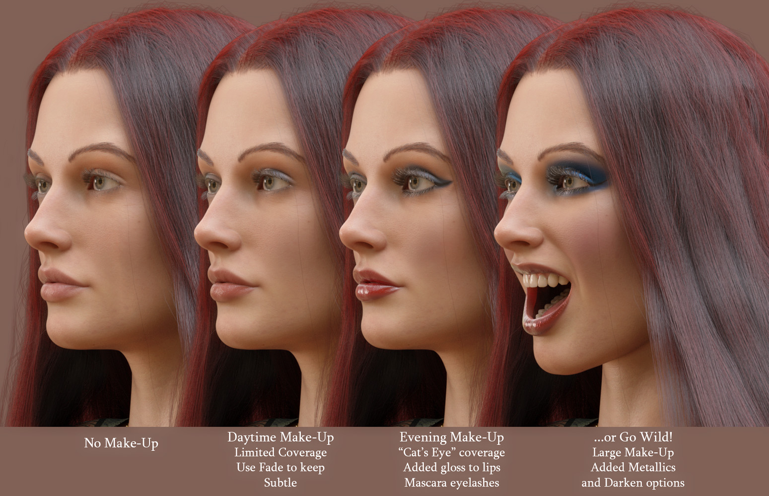 Ultimate PBR Shader Makeup for Genesis 8.1 Females | Daz 3D