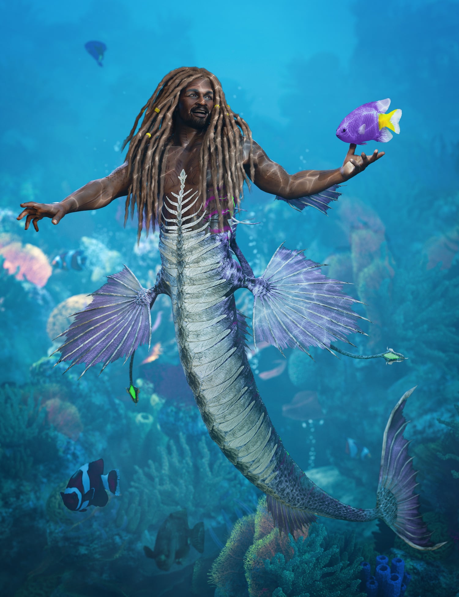 Zale 8.1 Deep Sea King Bundle | Daz 3D