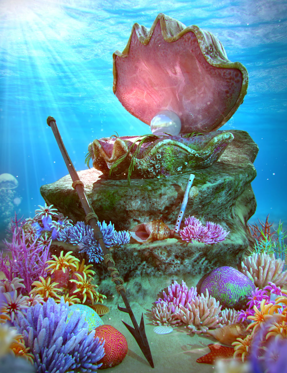 Zale 8.1 Deep Sea King Bundle | Daz 3D