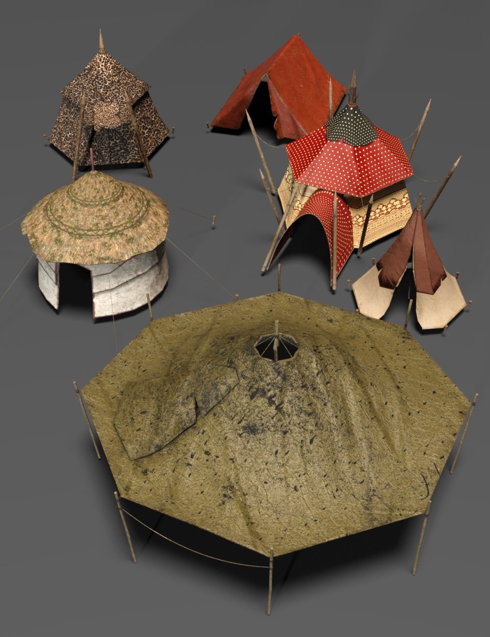 Fantasy Tent Textures | Daz 3D