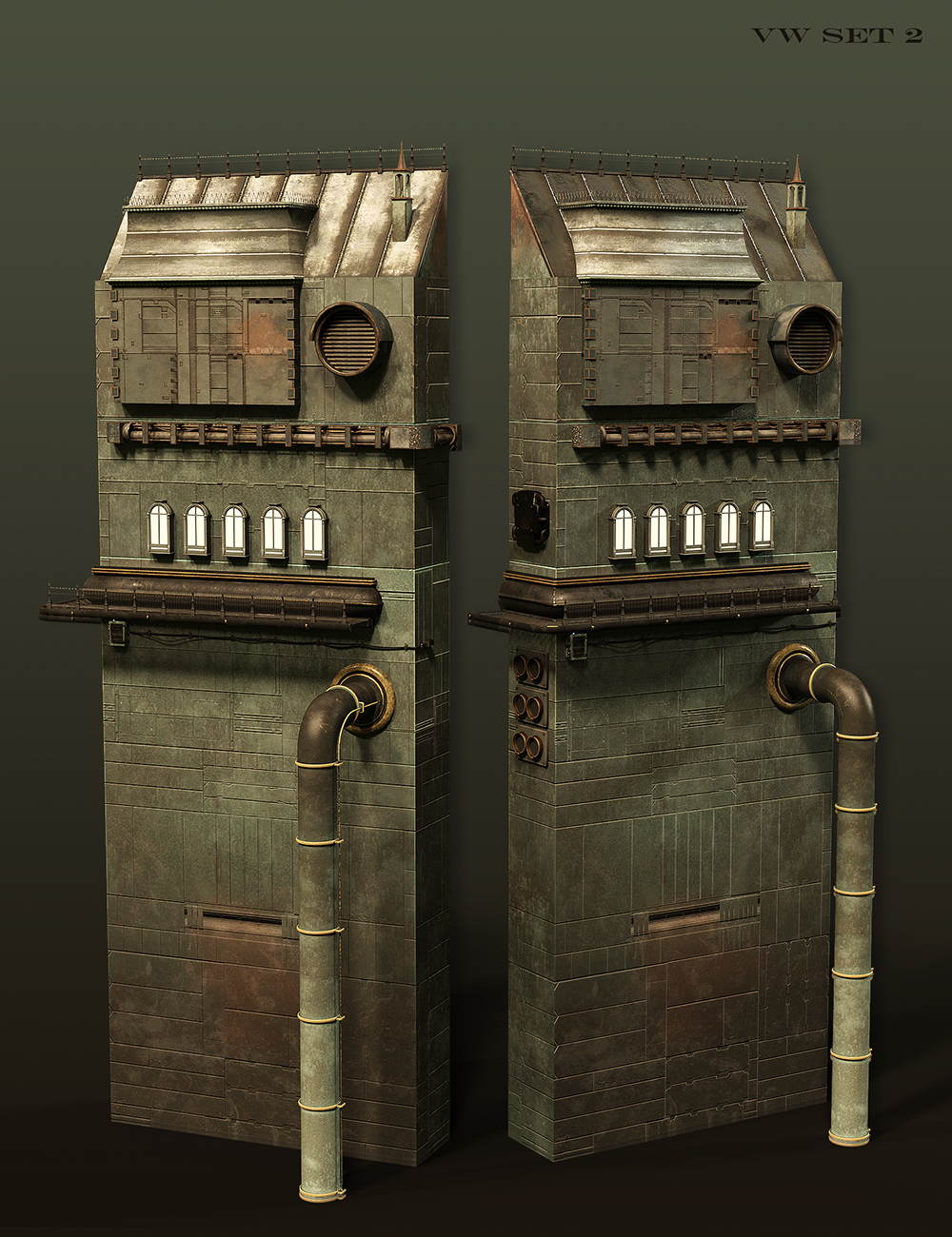 Victorian Steampunk Construction Set | Daz 3D