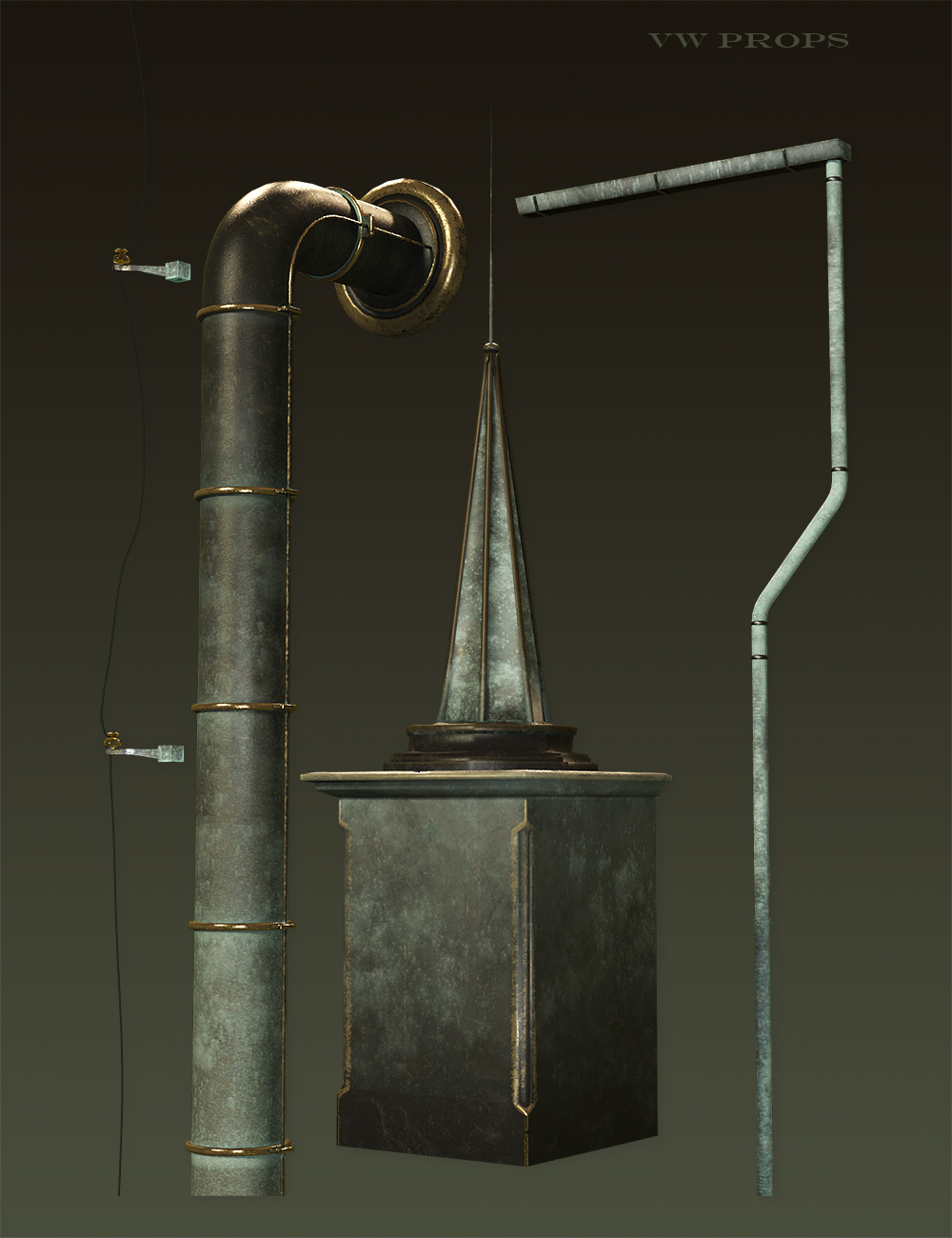 Victorian Steampunk Construction Set | Daz 3D