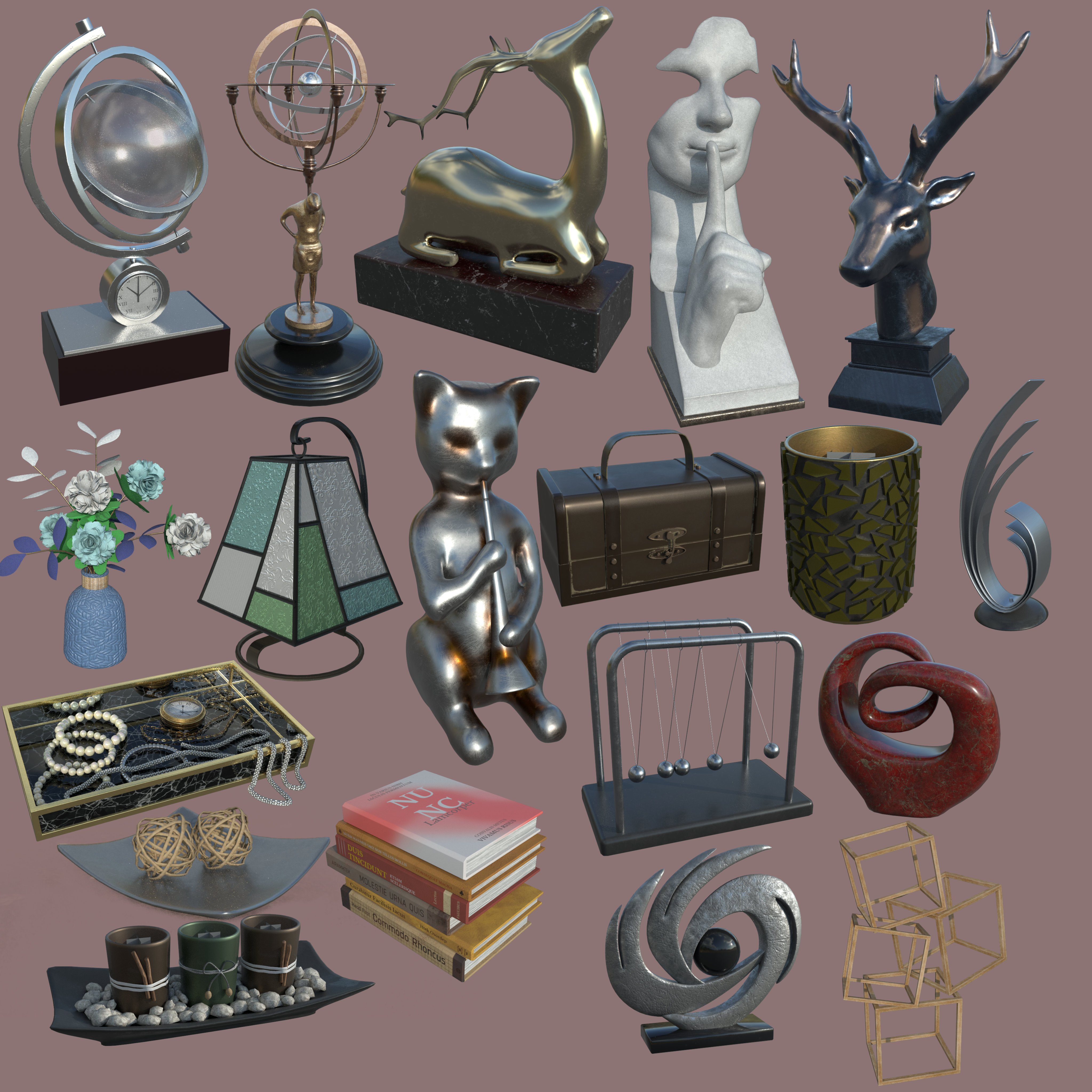 FG Table Top Trinkets | Daz 3D