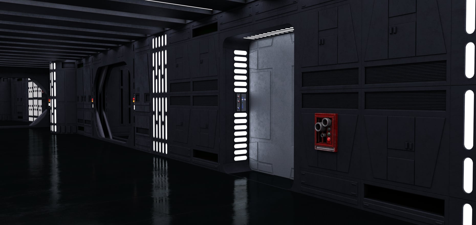 TALON Dark Space Walls | Daz 3D