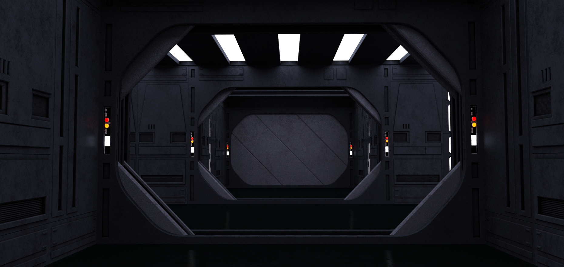 TALON Dark Space Walls | Daz 3D