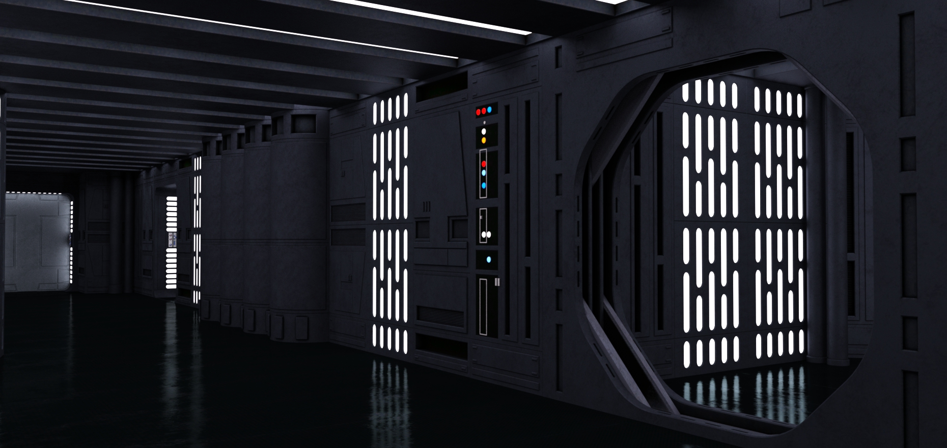 TALON Dark Space Walls | Daz 3D