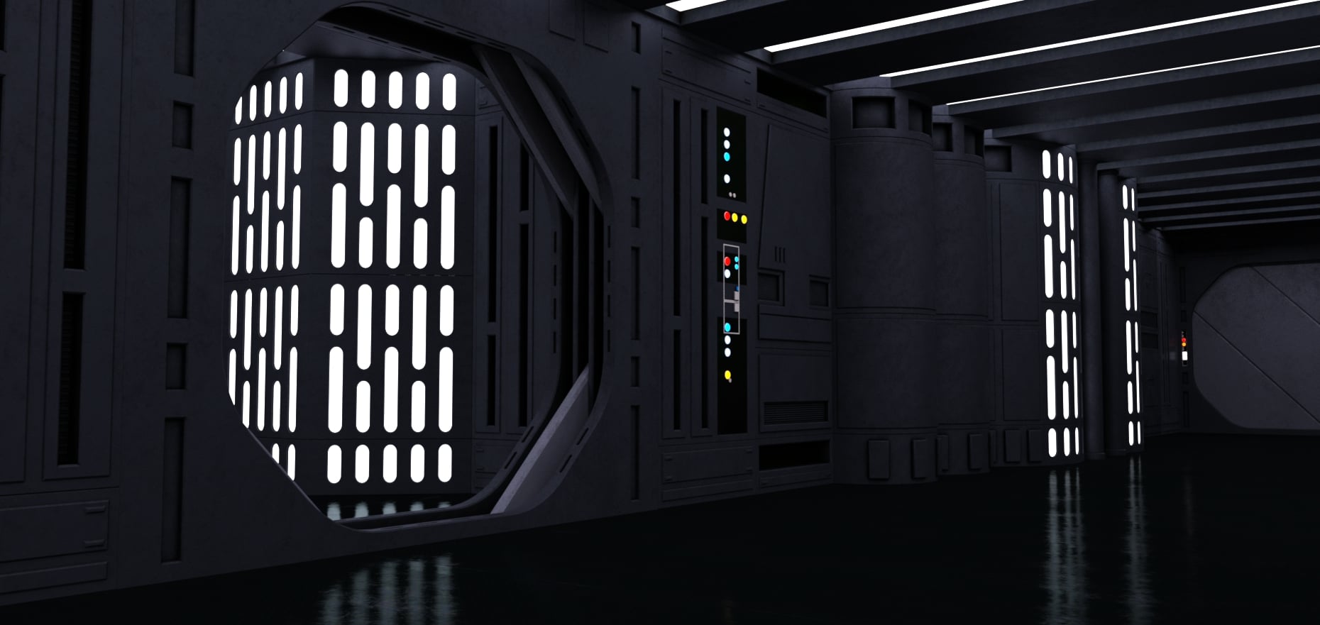 TALON Dark Space Walls | Daz 3D