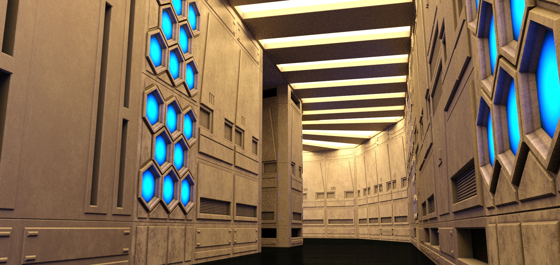 TALON Dark Space Walls | Daz 3D