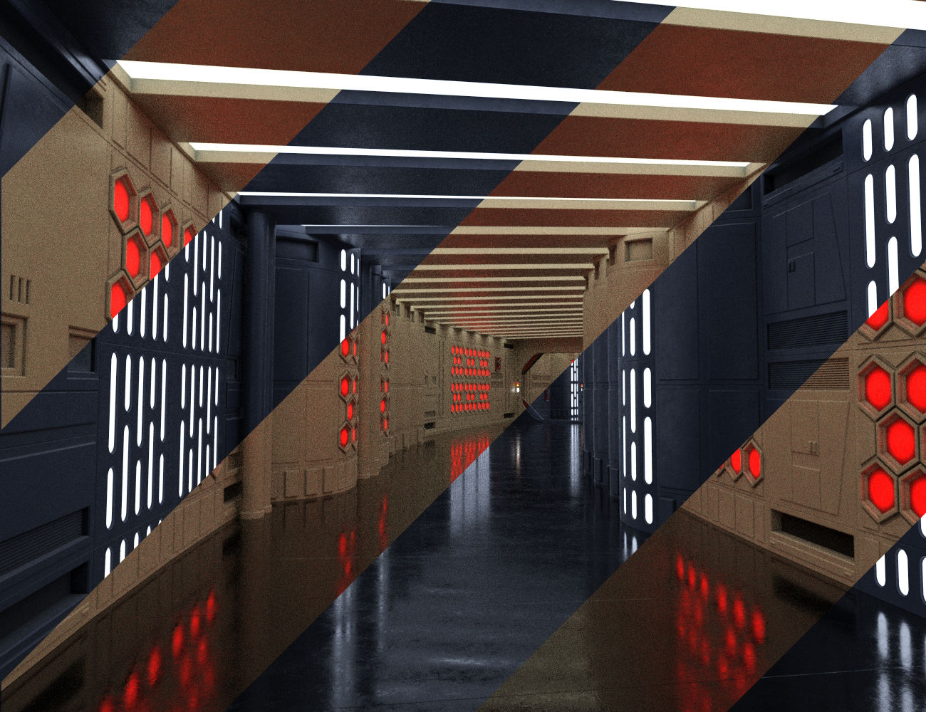 TALON Dark Space Walls | Daz 3D