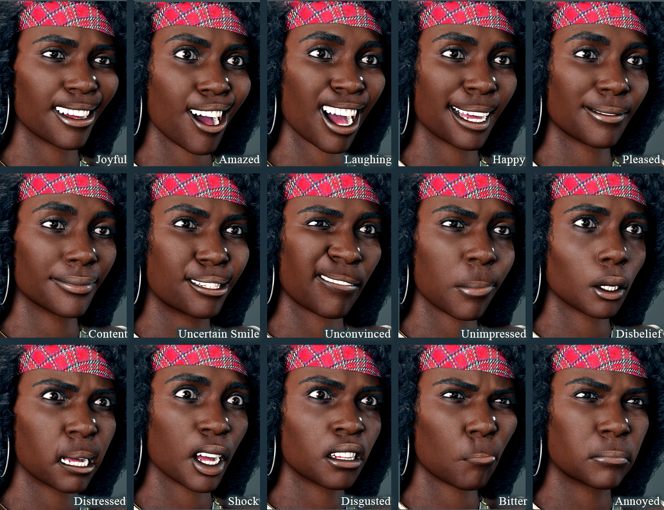 SBibb Buccaneer Expressions for Jinx Jones 8.1 | Daz 3D