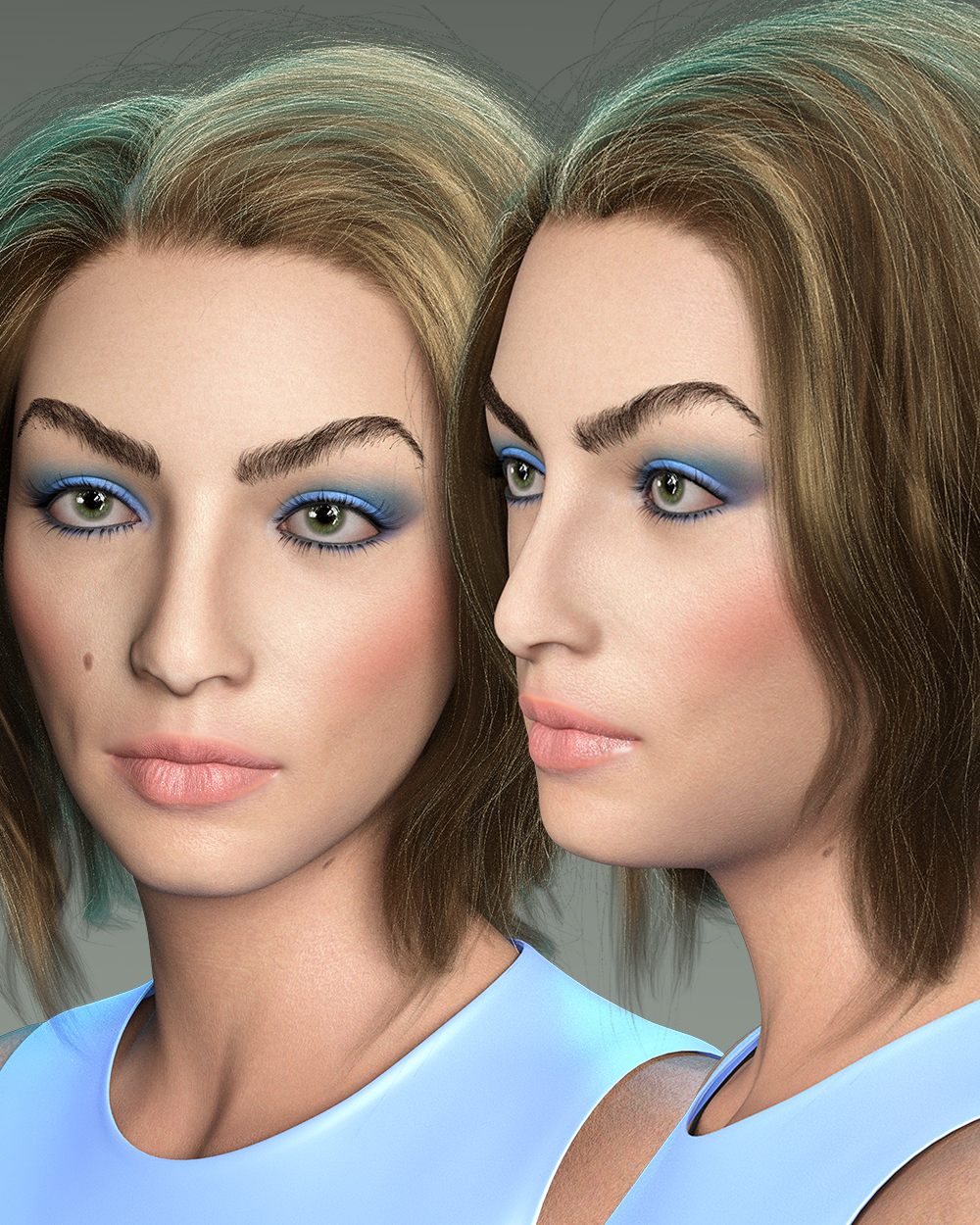 Twizted Detailed Face Morphs for Genesis 8 and 8.1 Female | Daz 3D
