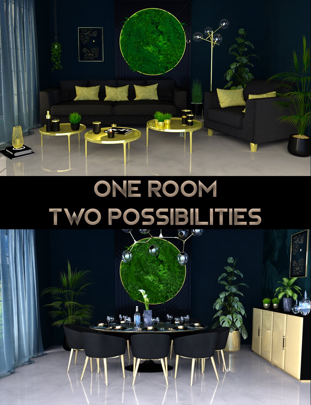 Elegant Modern Vignette | Daz 3D