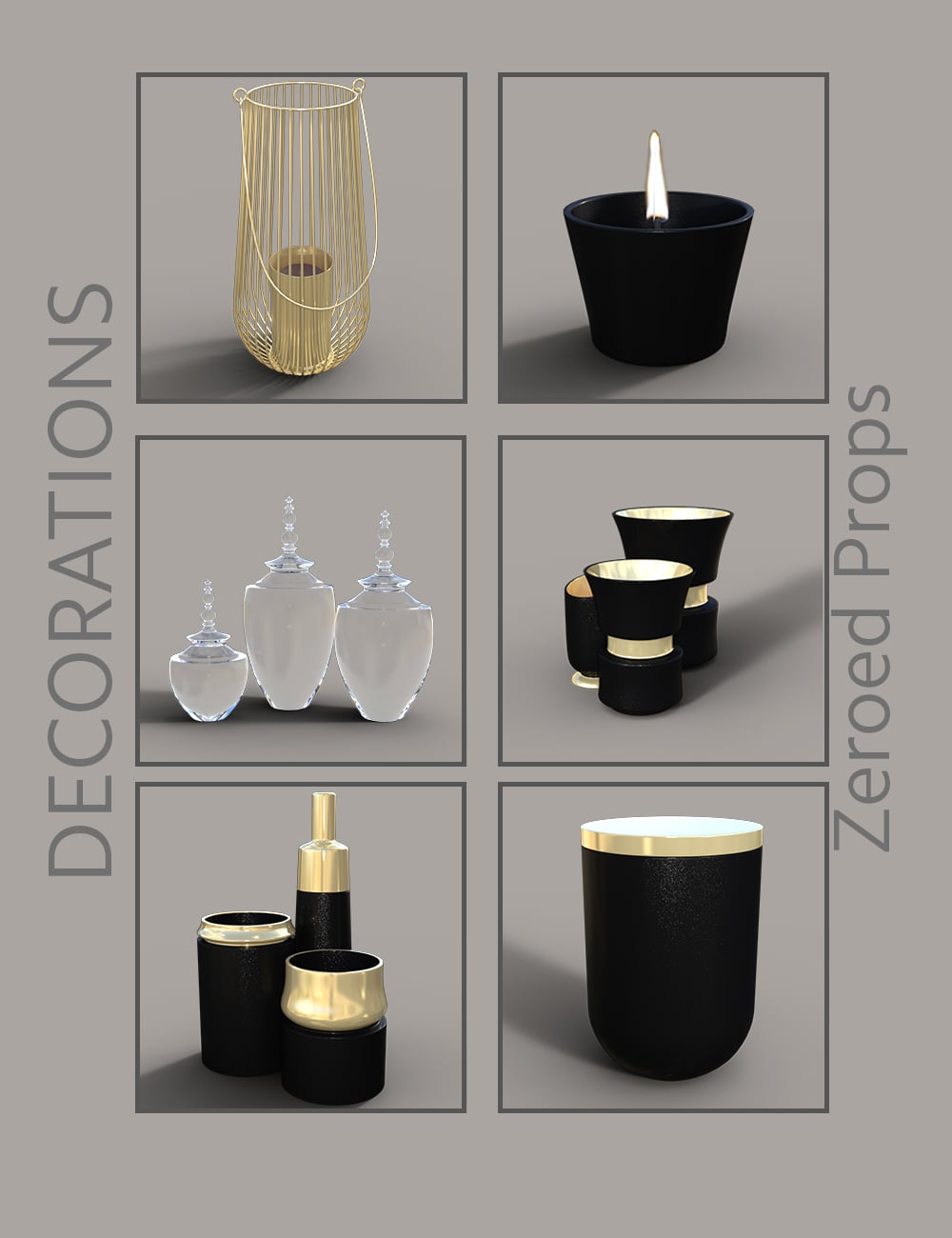 Elegant Modern Vignette | Daz 3D